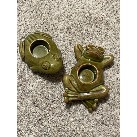 PartyLite | Accents | Pair Of Partylite Floating Frogs Bull Frogs ...
